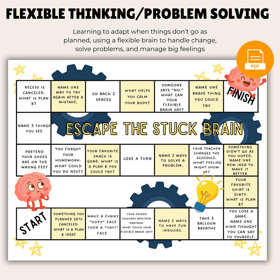Flexible Thinking Board Game for Kids | Social-emotional Learning ...