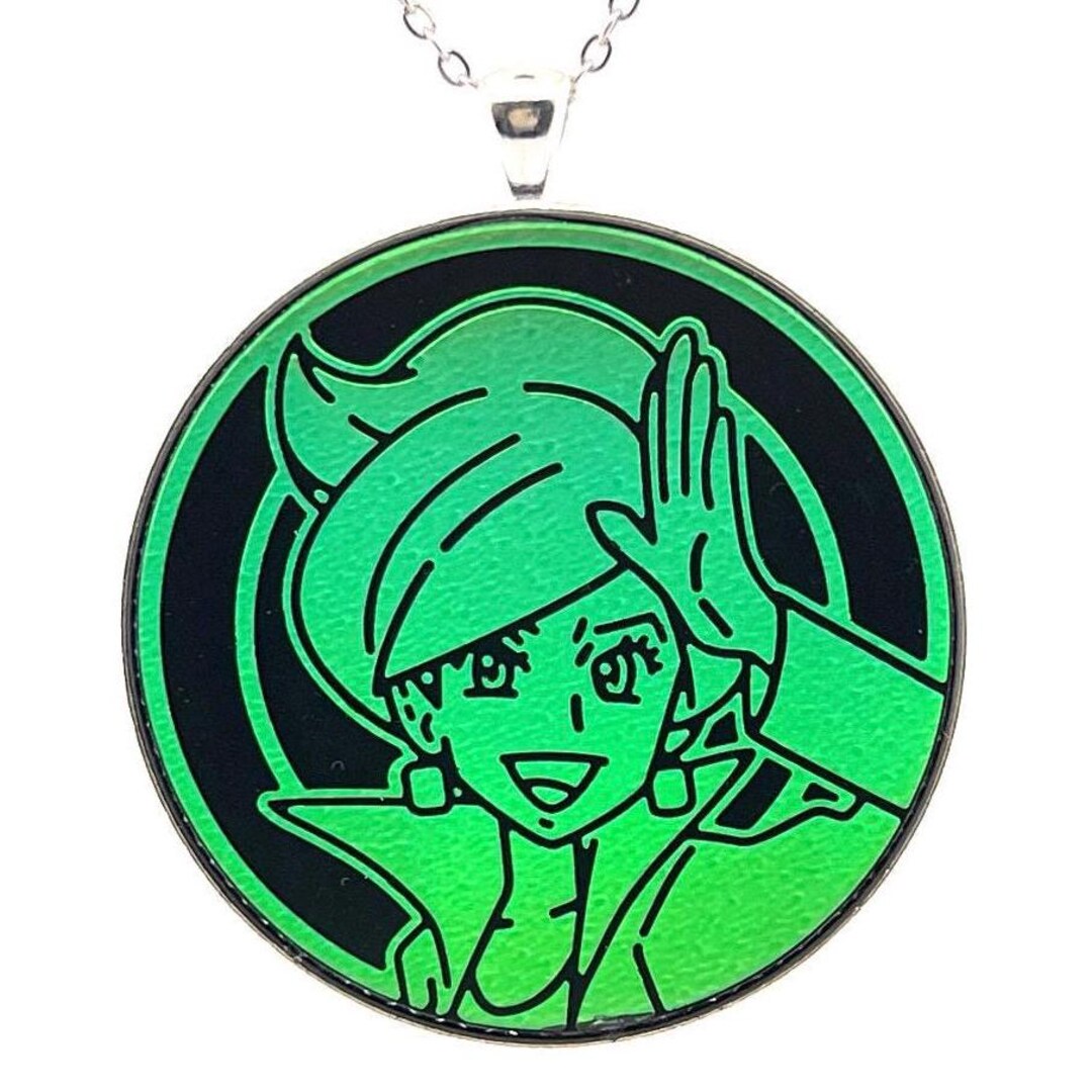 TRAINER Juniper Medallion Necklace : Upcycled Jumbo Pokémon Coin - Etsy