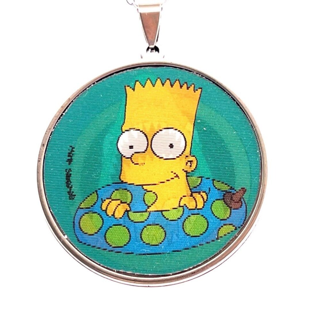 The Simpsons Upcycled 40mm Pendant Vintage 1996 Limited Edition Magic ...