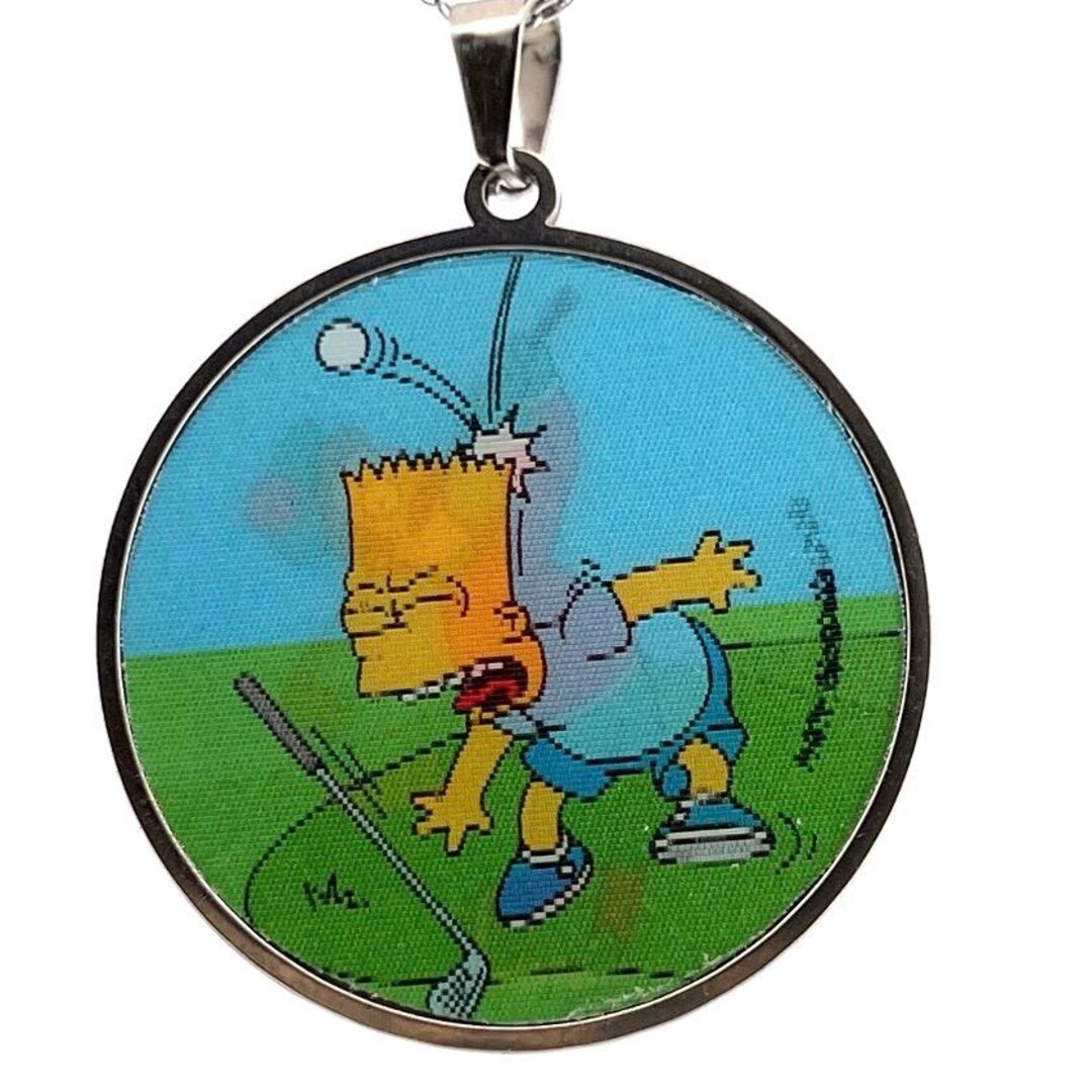 The Simpsons Upcycled 40mm Pendant Vintage 1996 Limited Edition Magic ...
