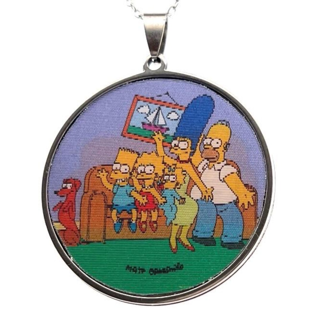 The Simpsons Upcycled 40mm Pendant Vintage 1996 Limited Edition Magic ...