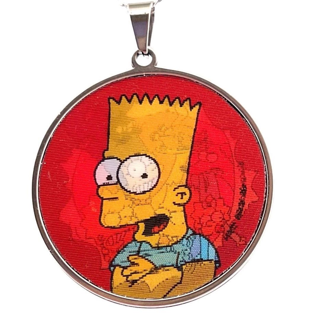 The Simpsons Upcycled 40mm Pendant Vintage 1996 Limited Edition Magic ...