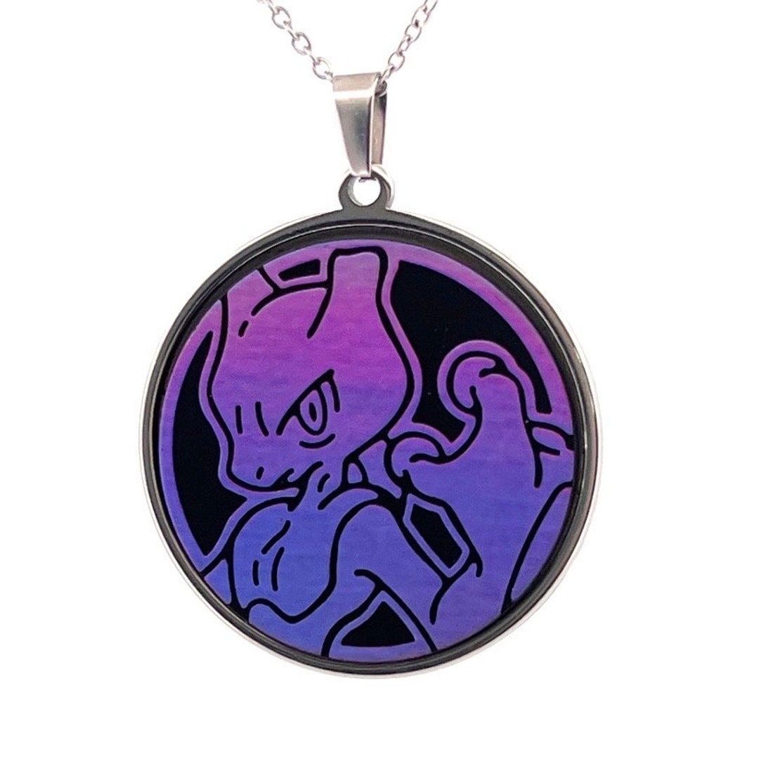 Pokémon Upcycled 35mm Pendant Mewtwo Purple Holofoil Coin VARIOUS - Etsy