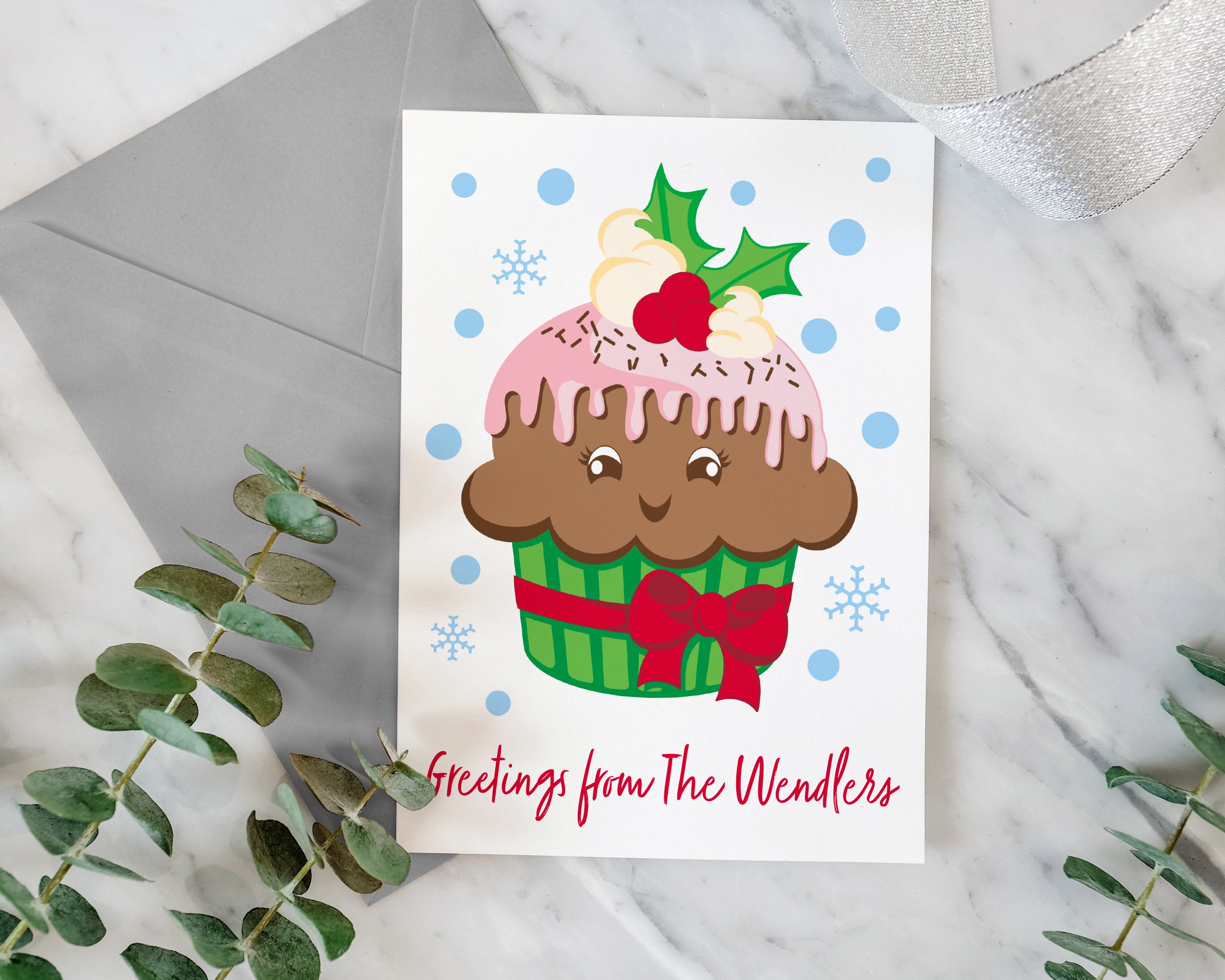 Printable Christmas Card Template Instant Download Editable - Etsy