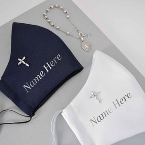 First Communion Face Mask for Girls - Etsy