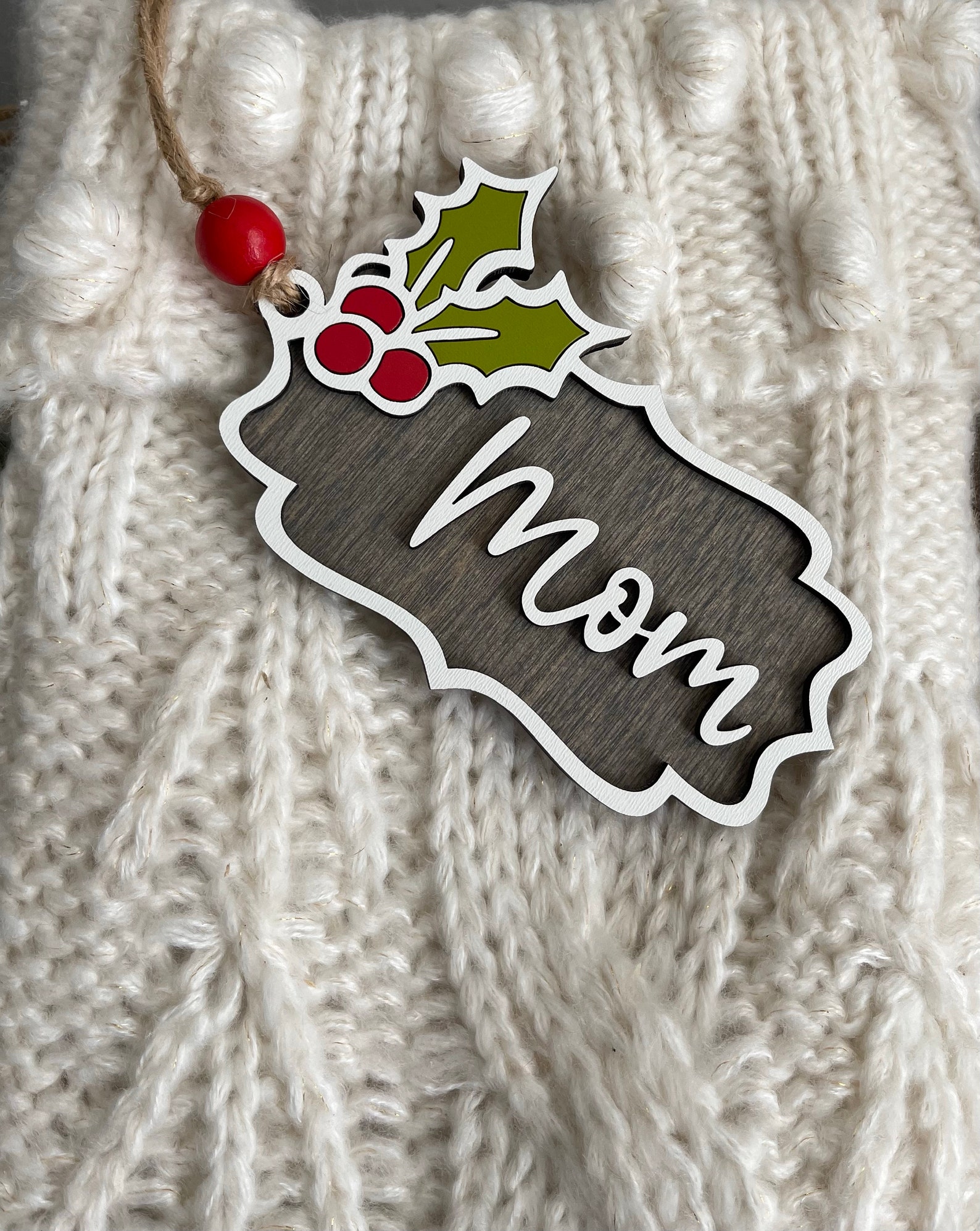 Custom Wood Stocking Tag Gift Tag Personalized Stocking - Etsy