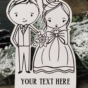 Personalized Wedding Bride and Groom Ornament laser engraved | Etsy