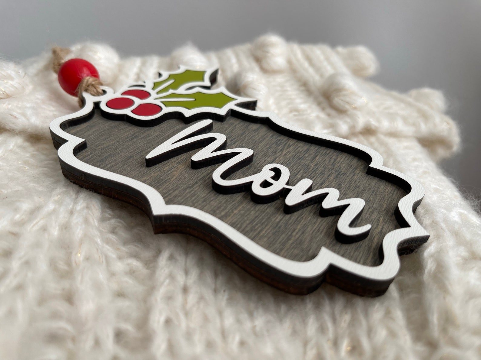 Custom Wood Stocking Tag Gift Tag Personalized Stocking - Etsy