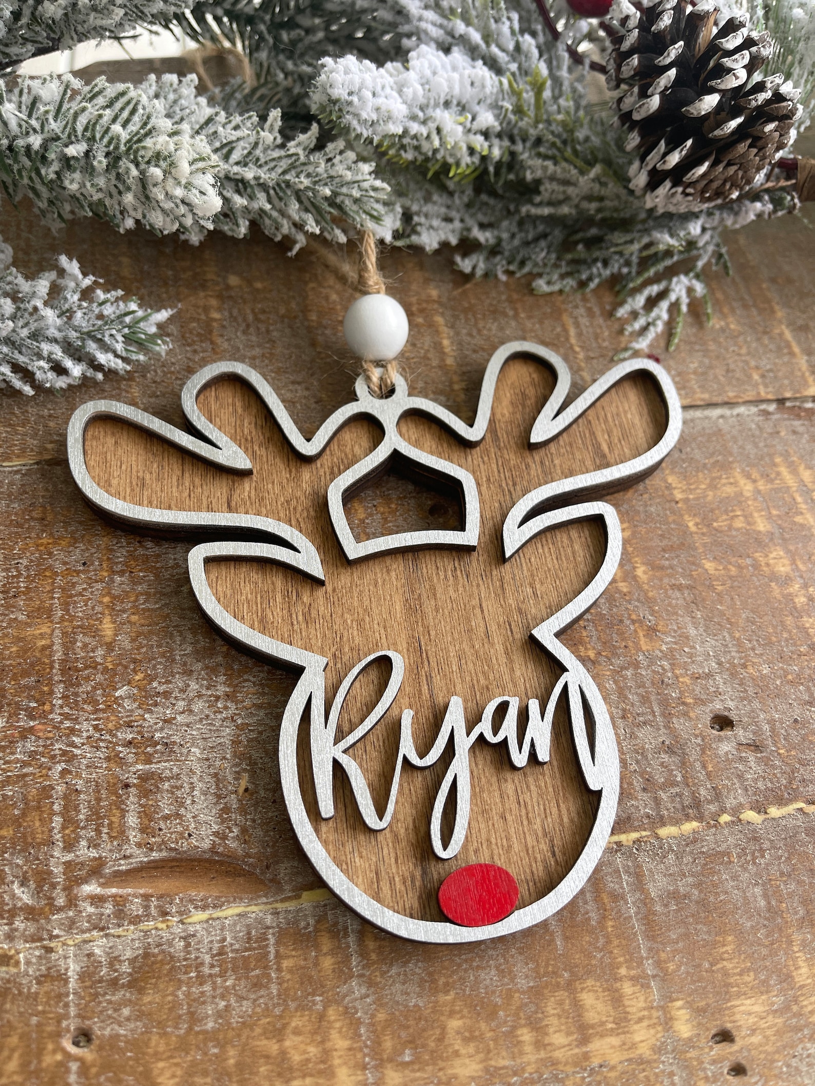 Custom 3D Stocking Tag, Custom 3D Ornament, Personalized Stocking Tag ...