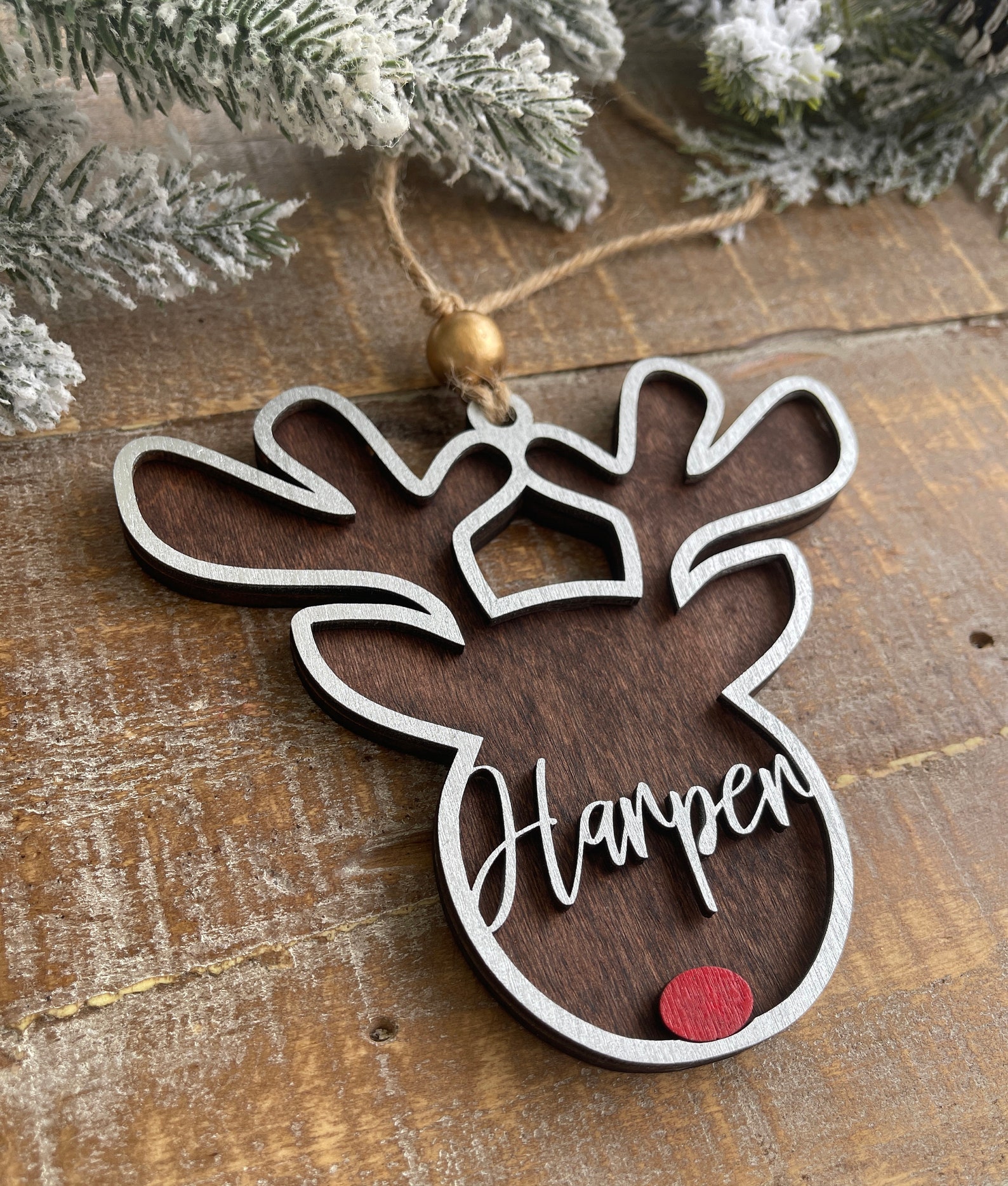 Custom 3D Stocking Tag, Custom 3D Ornament, Personalized Stocking Tag ...