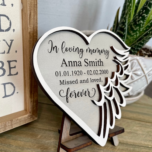 Laser Engraved Metal Plate Custom Memorial Plaque - Etsy