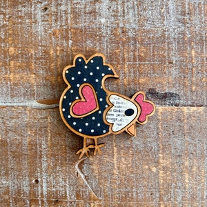 Whimsical Wood Chicken Magnet Collection, Chicken Accessories, Chicken ...