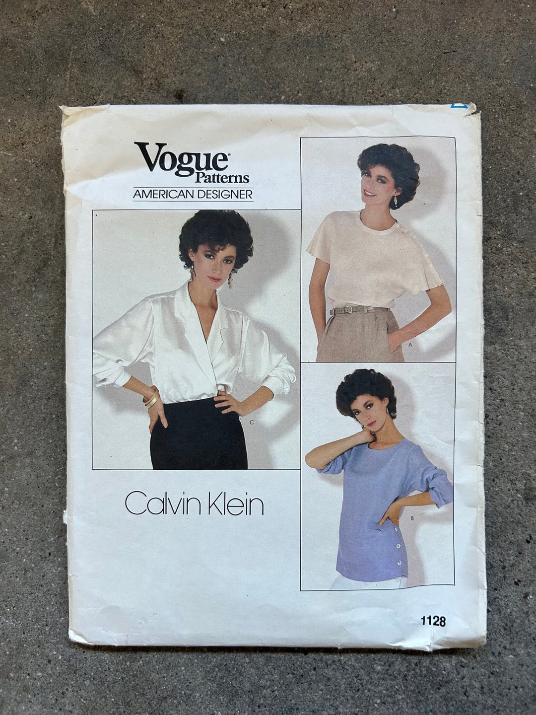 Uncut Calvin Klein Vogue Sewing Pattern 1128: Size 10 - Etsy