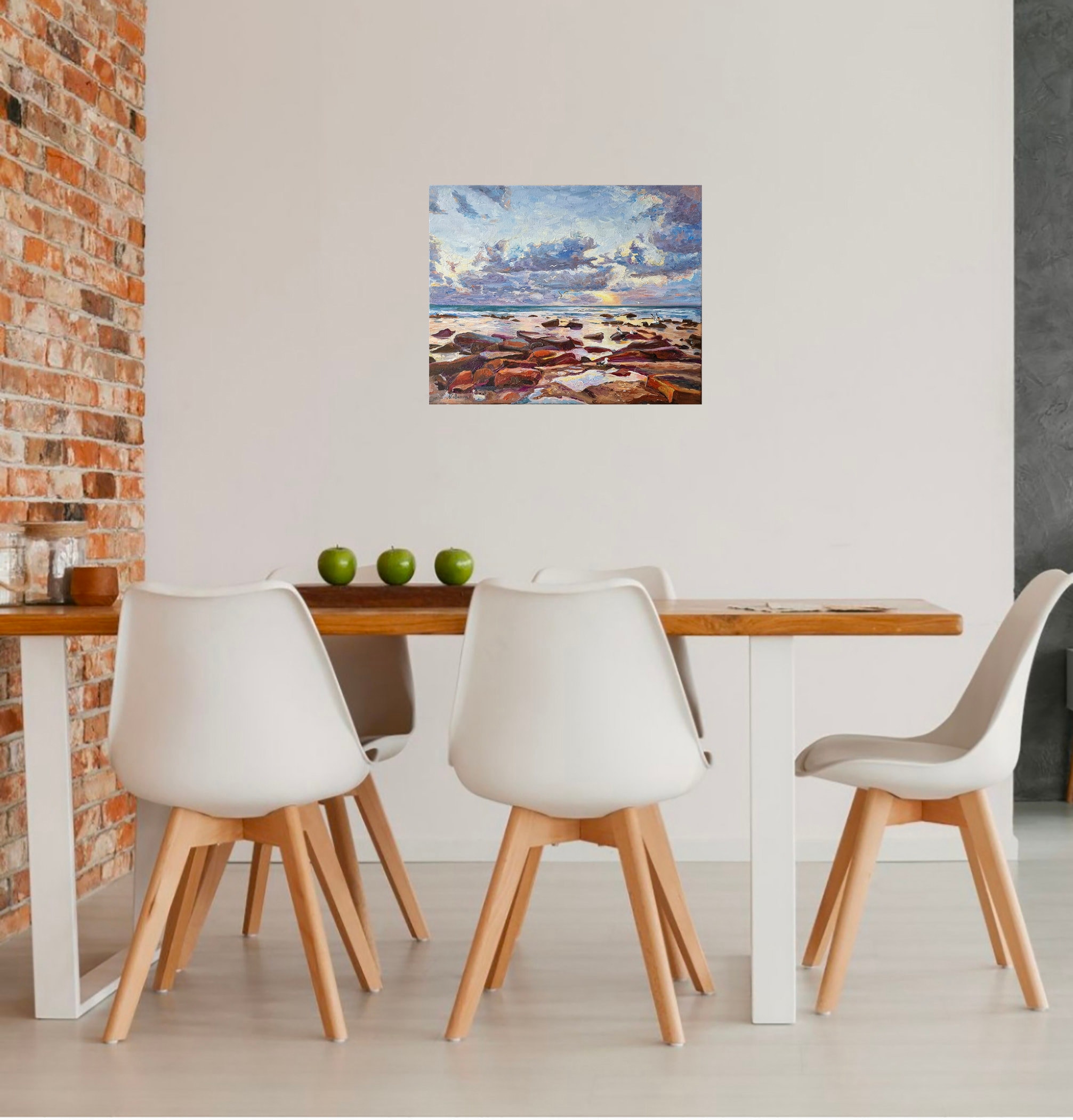 Seascape Monterey Original Art California Beach Painting Sunset Artwork ...