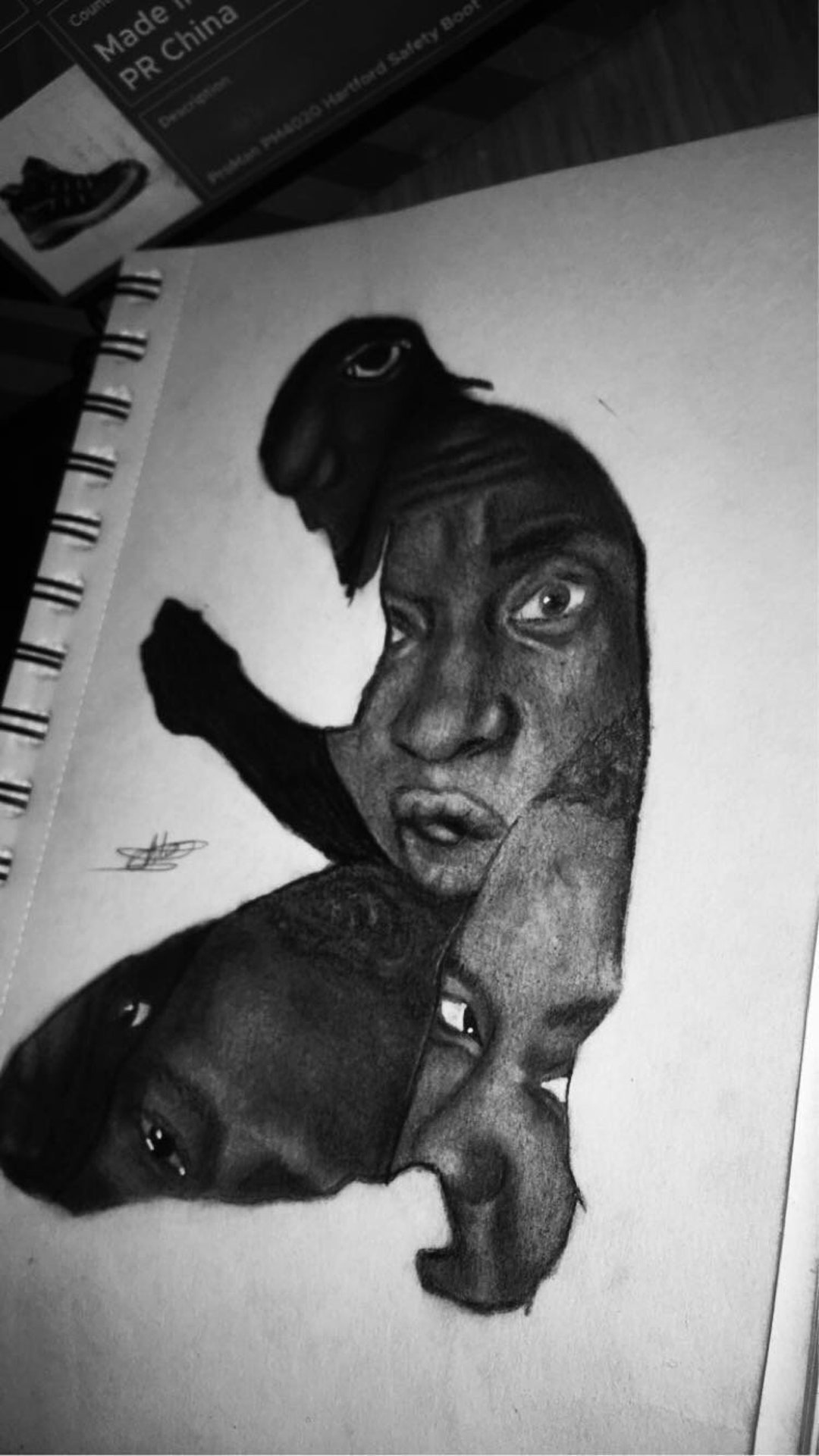 SALE Powerful Pencil Drawing - Etsy