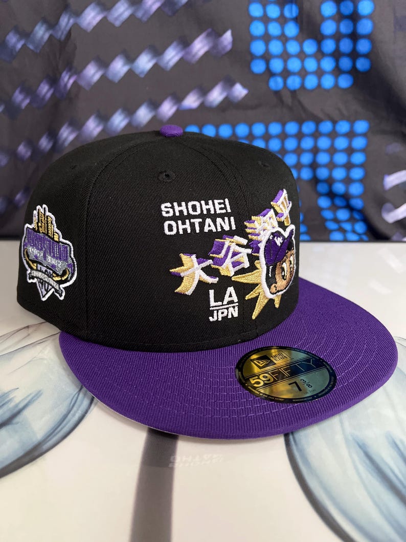LA Dodgers Shohei Ohtani 7 3/8 59FIFTY 2 Tone Black/purple - Etsy