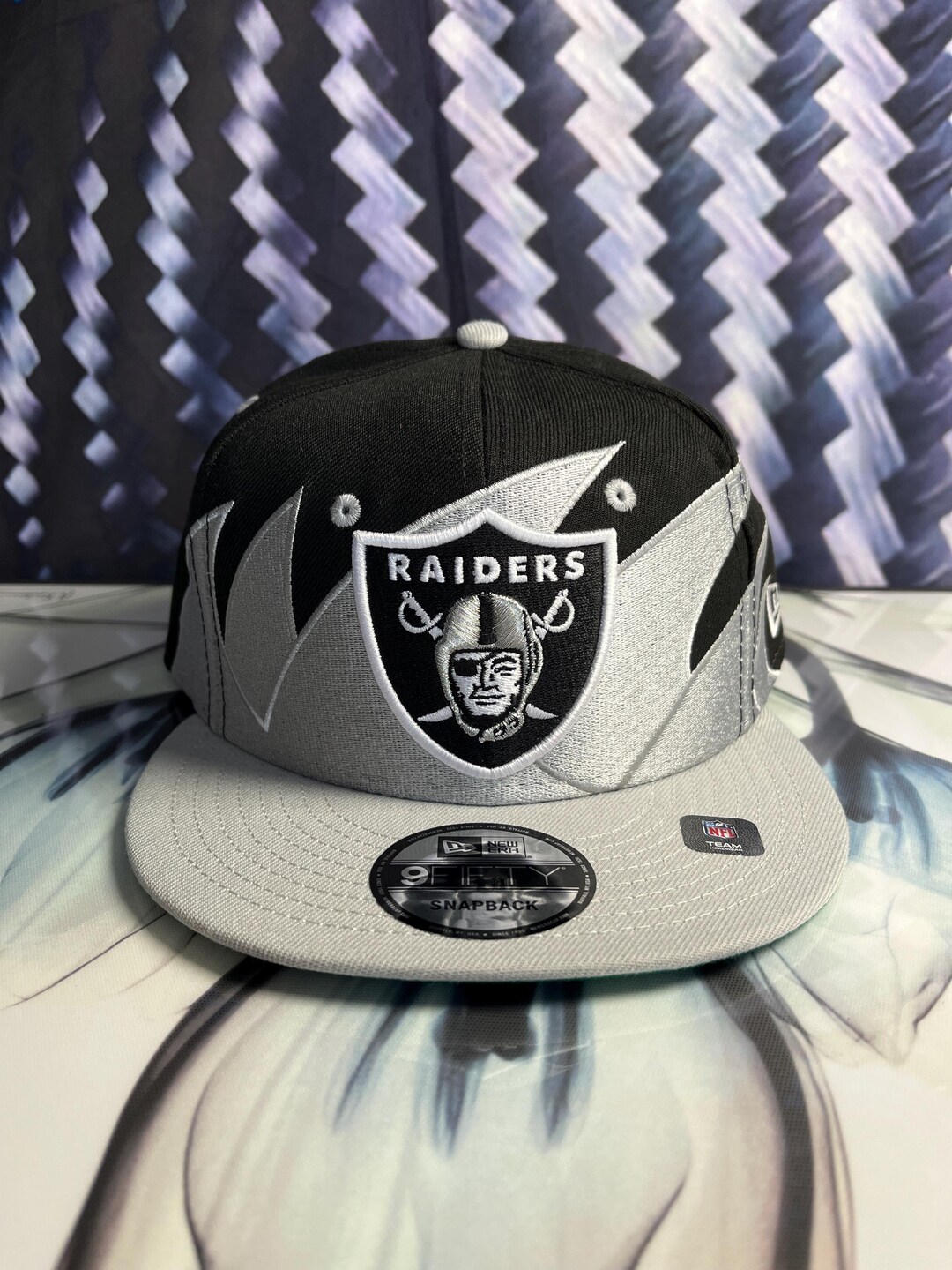 Las Vegas Raiders Stooth Retro Wave 9FIFTY Snapback - Etsy