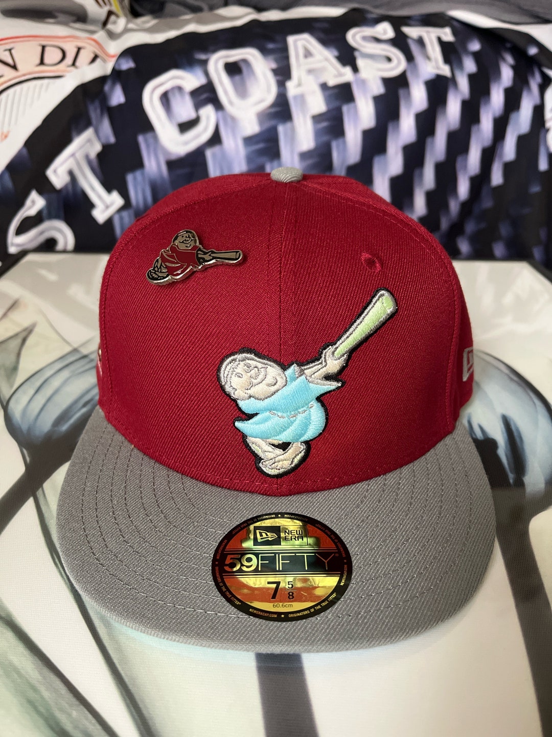 San Diego Padres 7 5/8 Brick House MLB 59FIFTY With Pins - Etsy