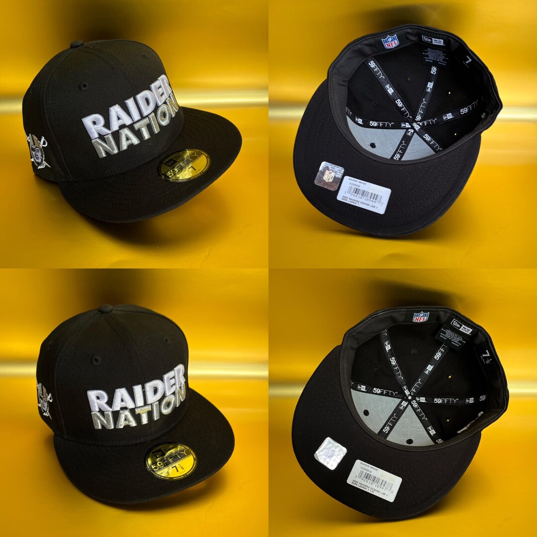 Las Vegas Raiders Nation Black Spell Out 59fifty New Era - Etsy