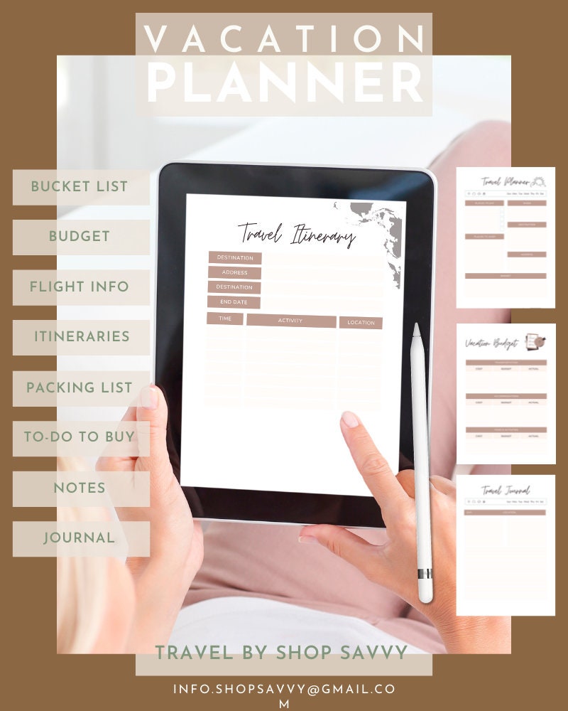 Digital Travel Planner - Etsy