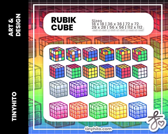 Rubik Cubes 22 Bit Sub Badges Emotes Stickers Channel | Etsy