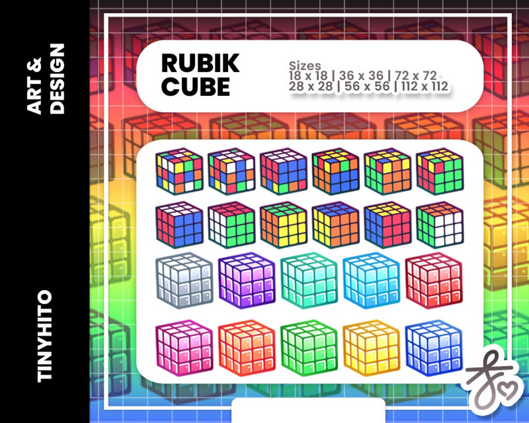 Rubik Cubes 22 Bit Sub Badges Emotes Stickers Channel - Etsy
