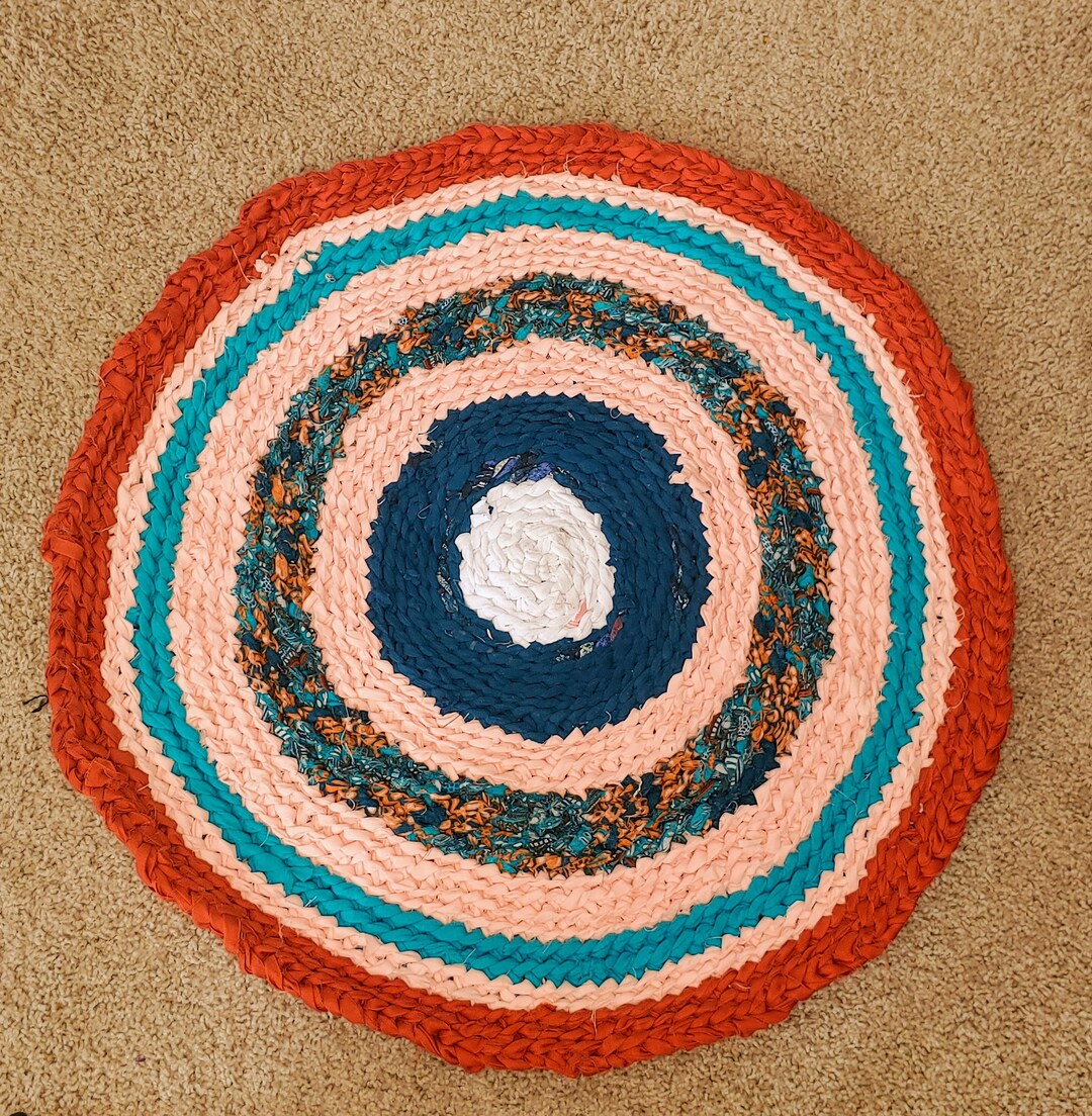 Tropical Ride: 24 Round Rag Rag Handmade from Upcycled - Etsy.de