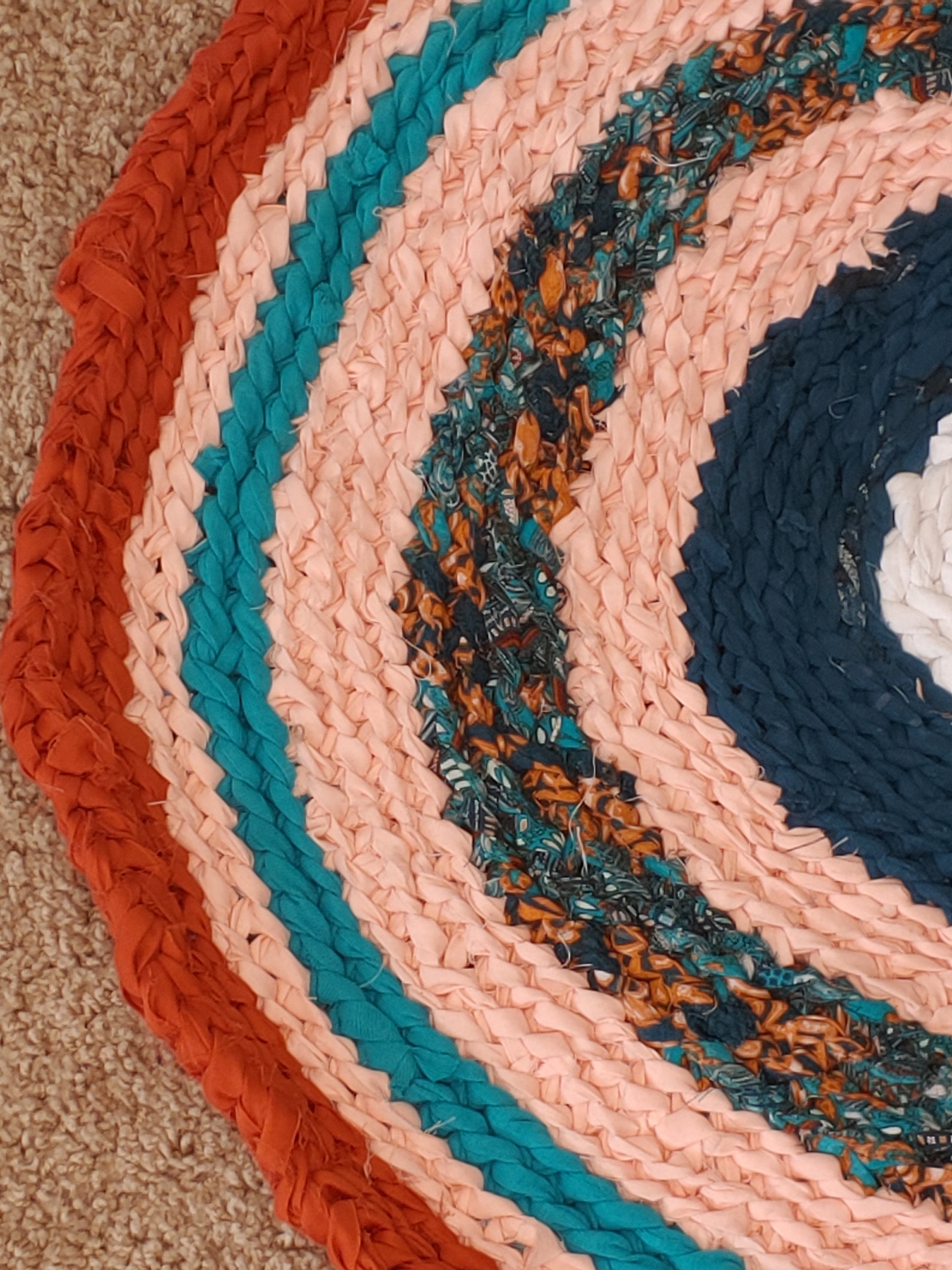 Tropical Ride: 24 Round Rag Rag Handmade from Upcycled - Etsy.de