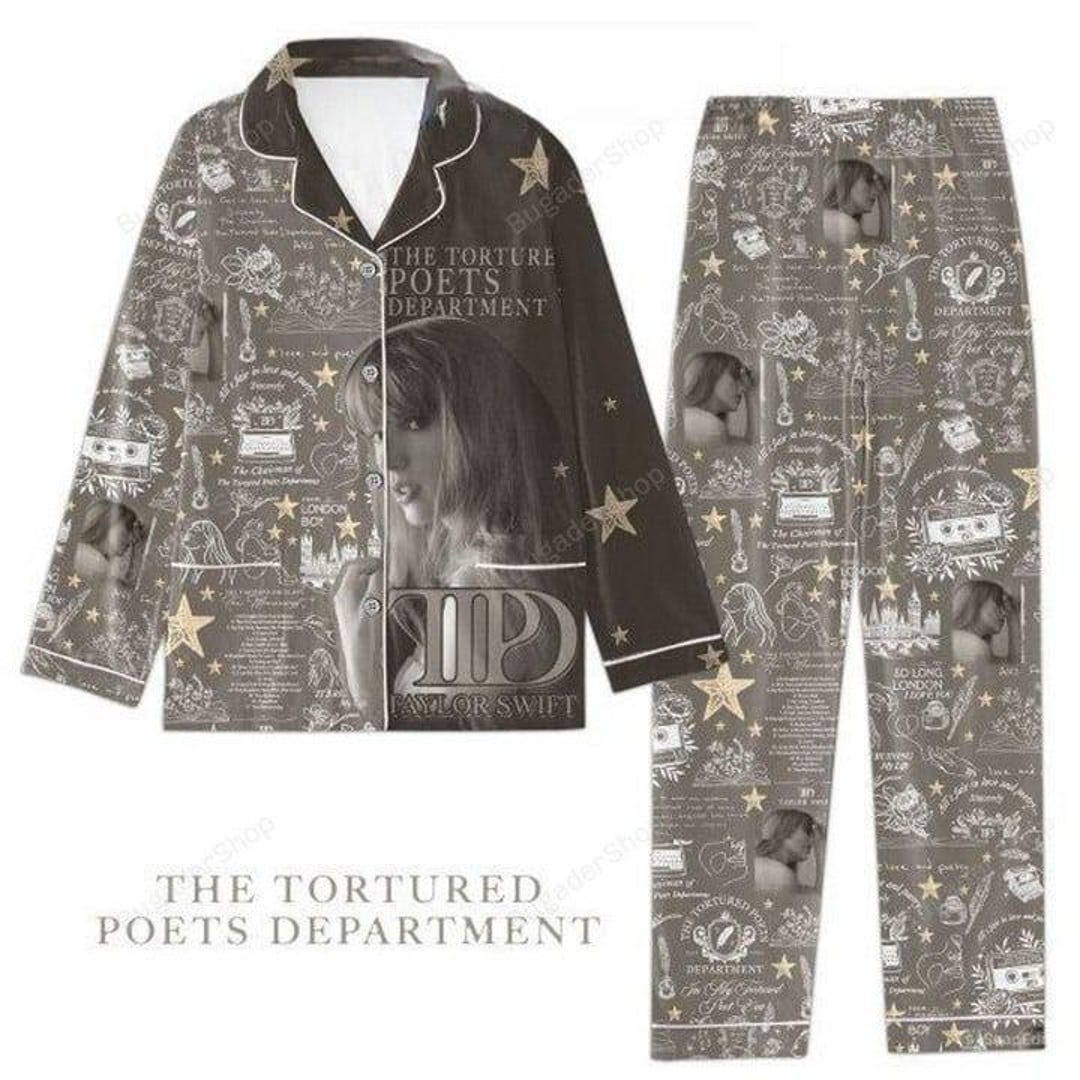 Taylor Swift TTPD Christmas Pajamas Set, Christmas Pajamas Sets ...