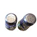 Glass Salt and Pepper Shaker Set / Hand-painted With Purple - Etsy