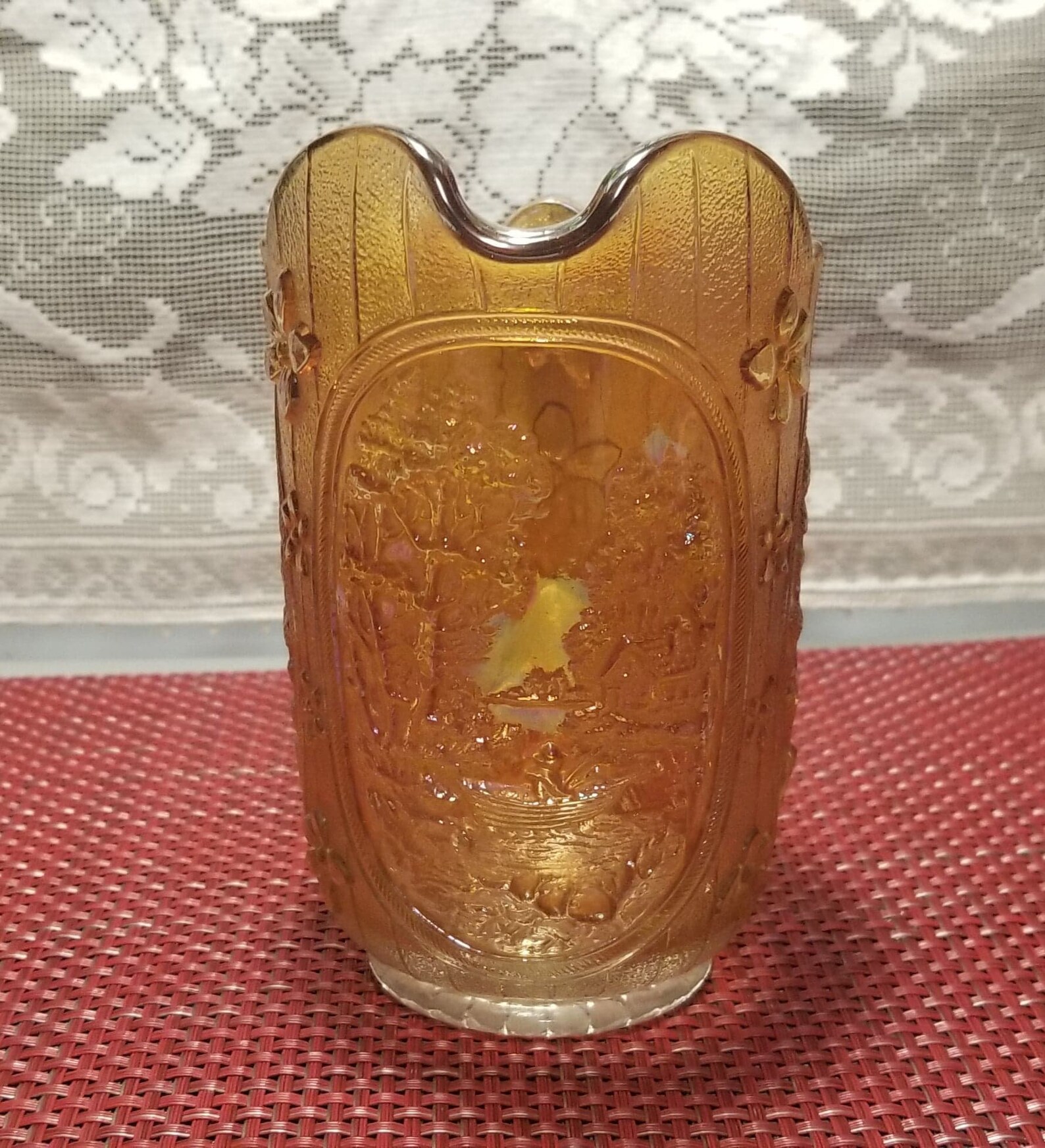 Imperial Glass Windmill Marigold Carnival Glass Pitcher - Etsy