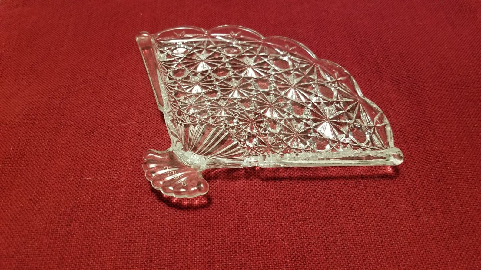 Vintage Avon Fan Clear Cut Glass Soap Dish or Trinket Dish - Etsy