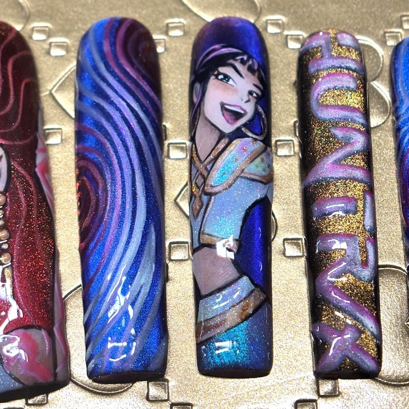 Kpop Demon Hunter Nails - Etsy