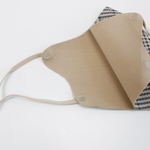 Checker Winter Face Mask Washable Reusable Made in USA Top - Etsy