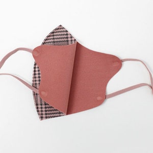 Checker Winter Face Mask Washable Reusable Made in USA Top - Etsy