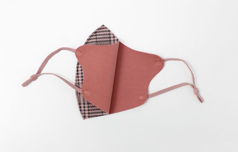 Checker Winter Face Mask Washable Reusable Made in USA Top | Etsy