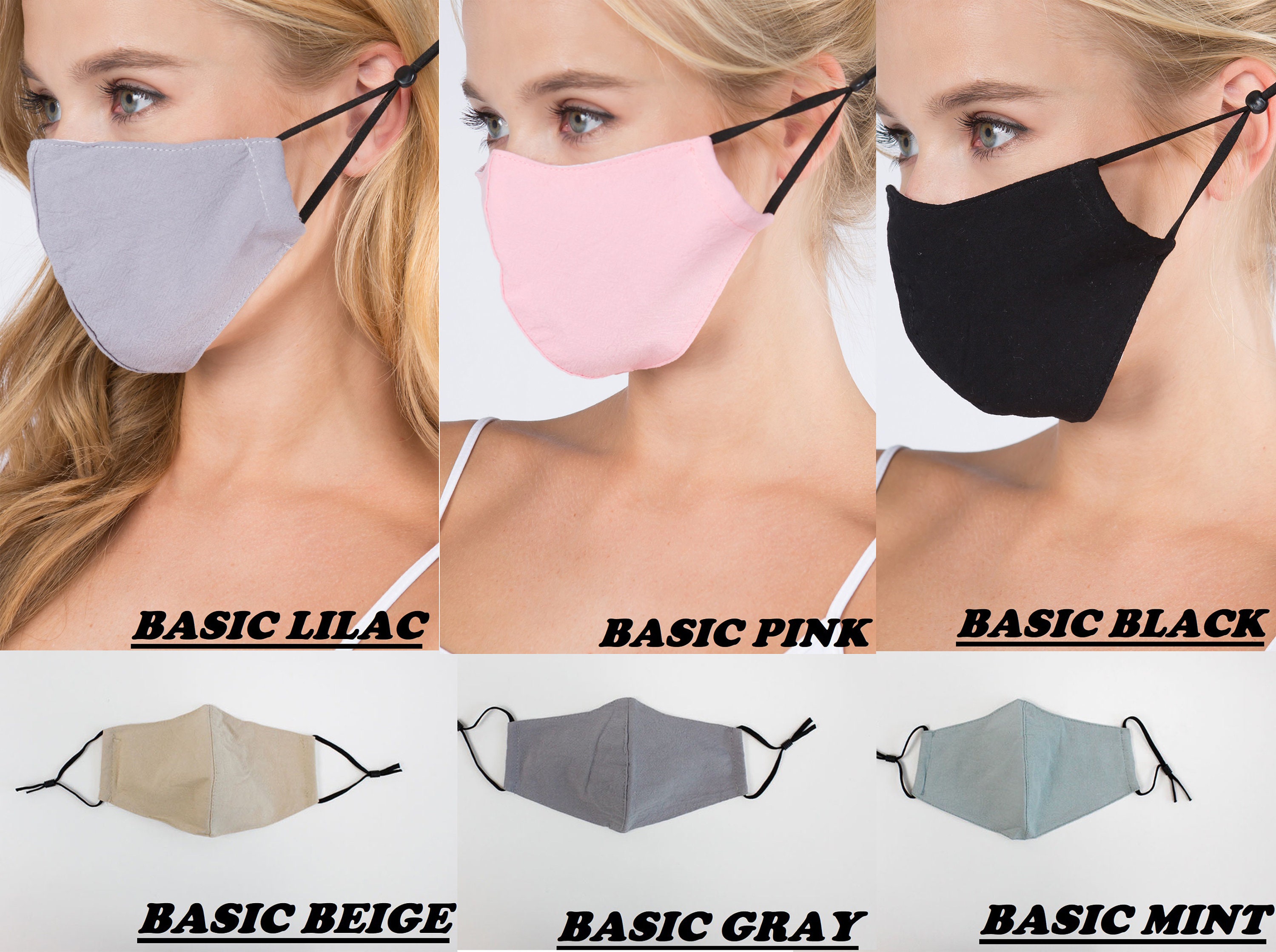 Washable Reusable and Multi Layered Face Covering Mask Made | Etsy