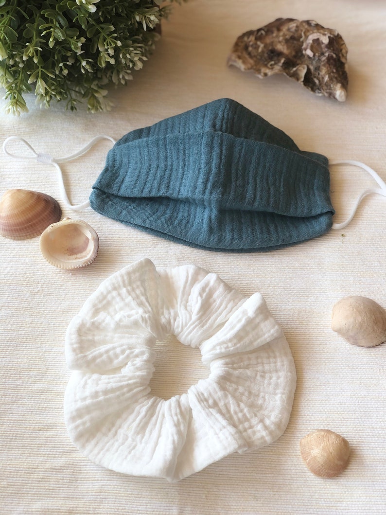 Soft Muslin Gauze Mask Adjustable Ear Loop Face Mask / Adult and Kids ...