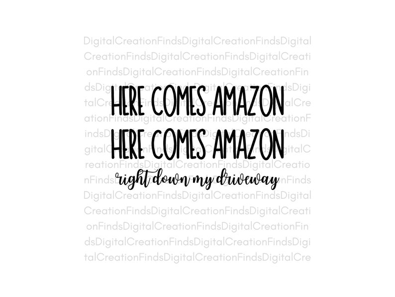 Here Comes Amazon SVG File, Christmas SVG File - Etsy