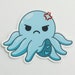Angry Octi Sticker Matte - Etsy