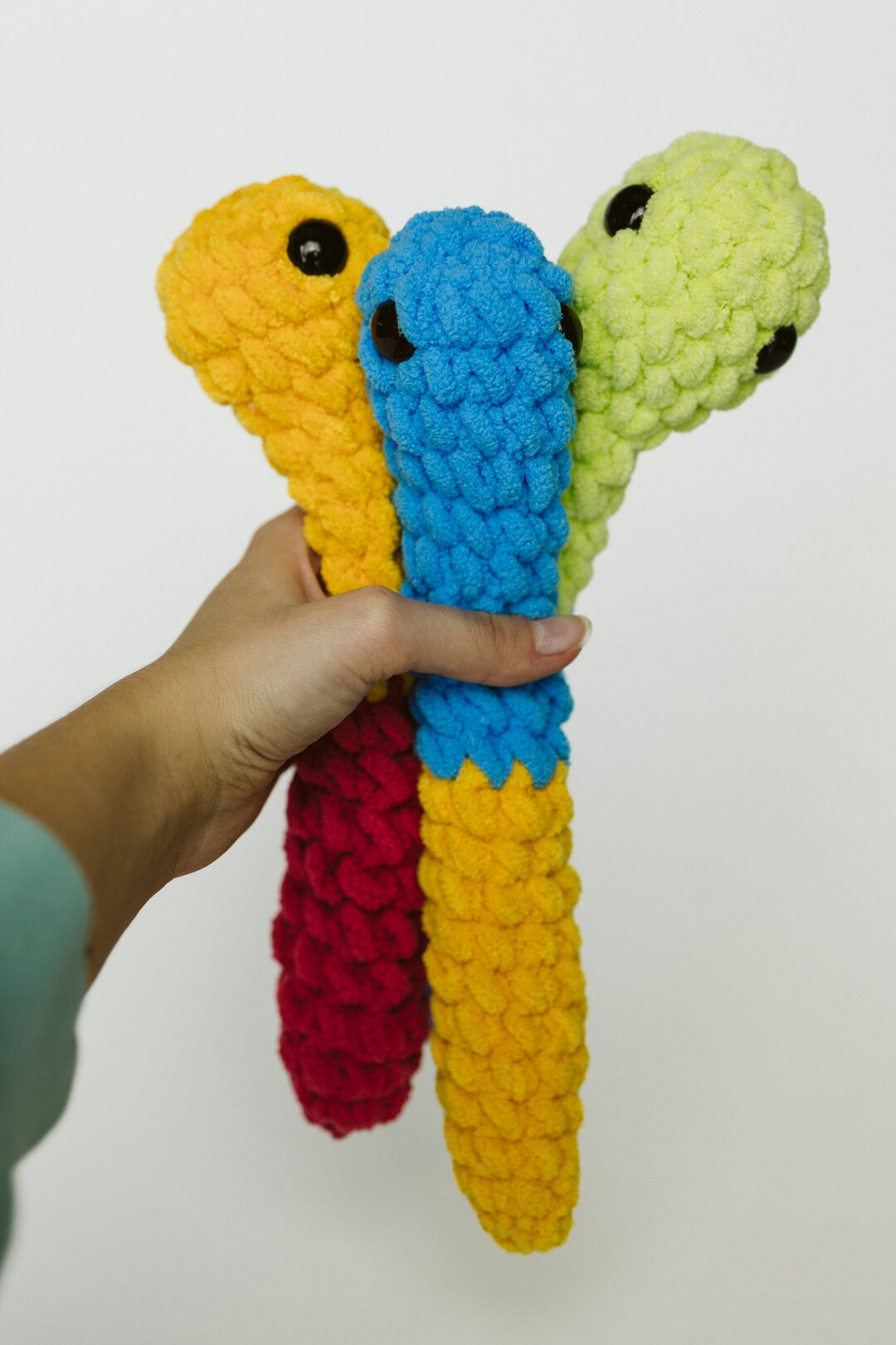 Sweet and Squishy Crocheted Gummy Worm Playful Candy-inspired Amigurumi ...