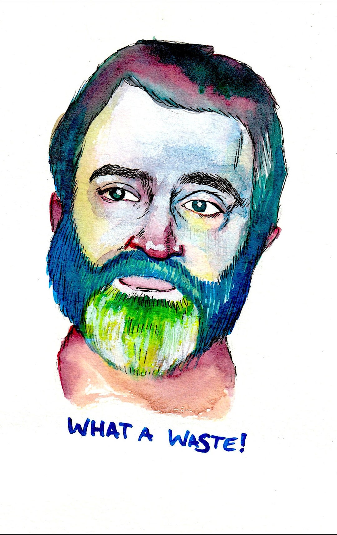 Samuel Perlman CMBYN Watercolor Print - Etsy