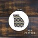 State of Georgia Geometric Cross Stitch Pattern - Etsy