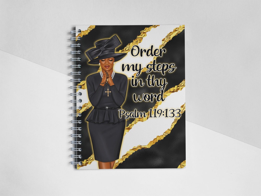 Order My Steps Printable or Sublimation Prayer Journal/notebook Design ...