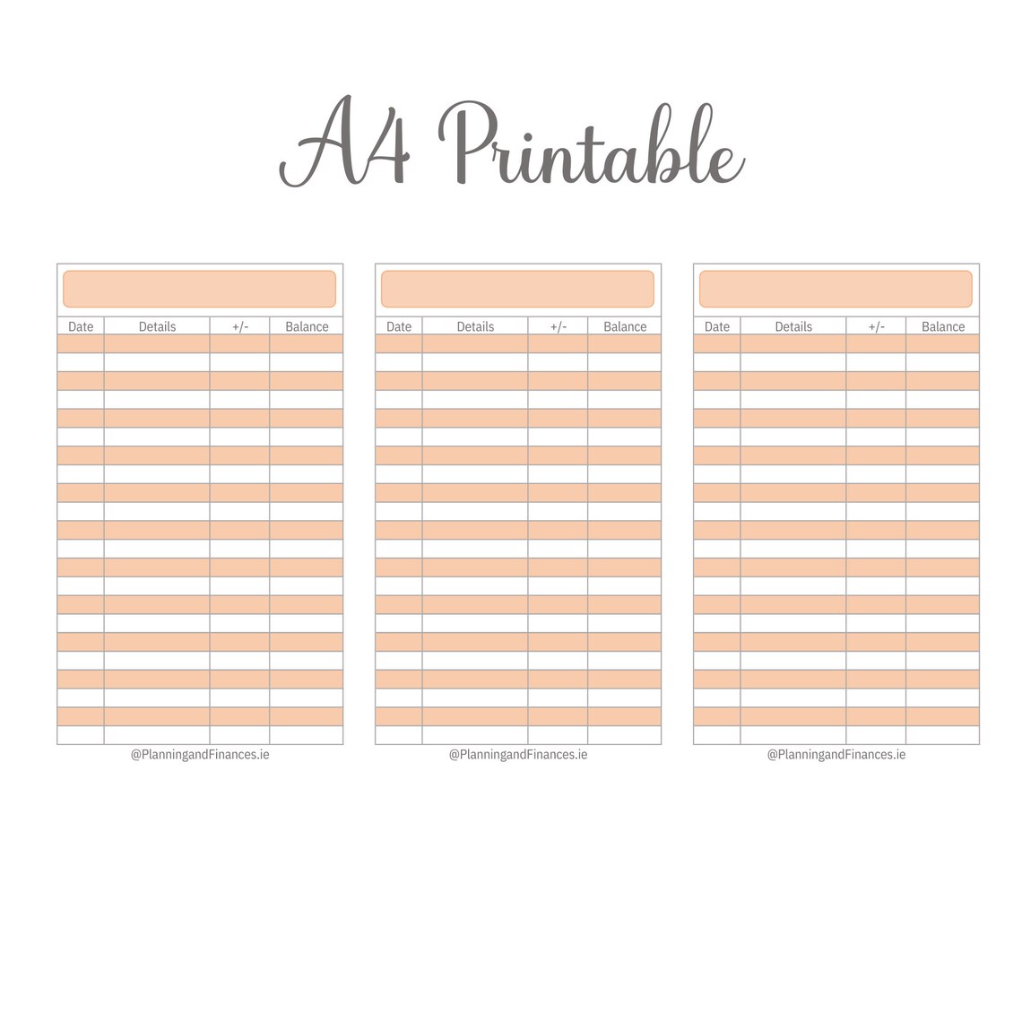 Cash Envelope Tracker Instant Download Expense Tracker | Etsy