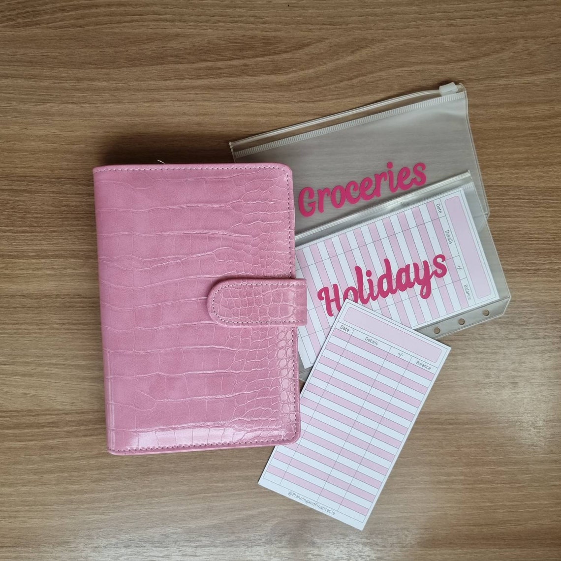 Pink CASH ENVELOPES Binder Cash Wallets Budget Binder | Etsy