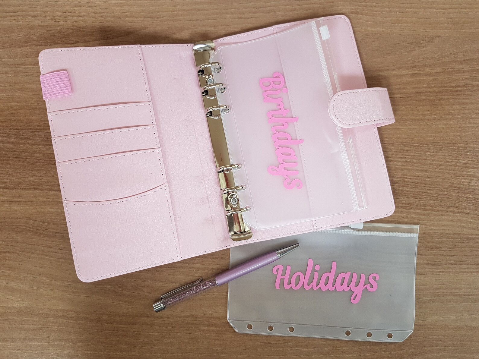 Pink CASH ENVELOPES & BINDER Cash Wallets. A6 Ring Binder | Etsy