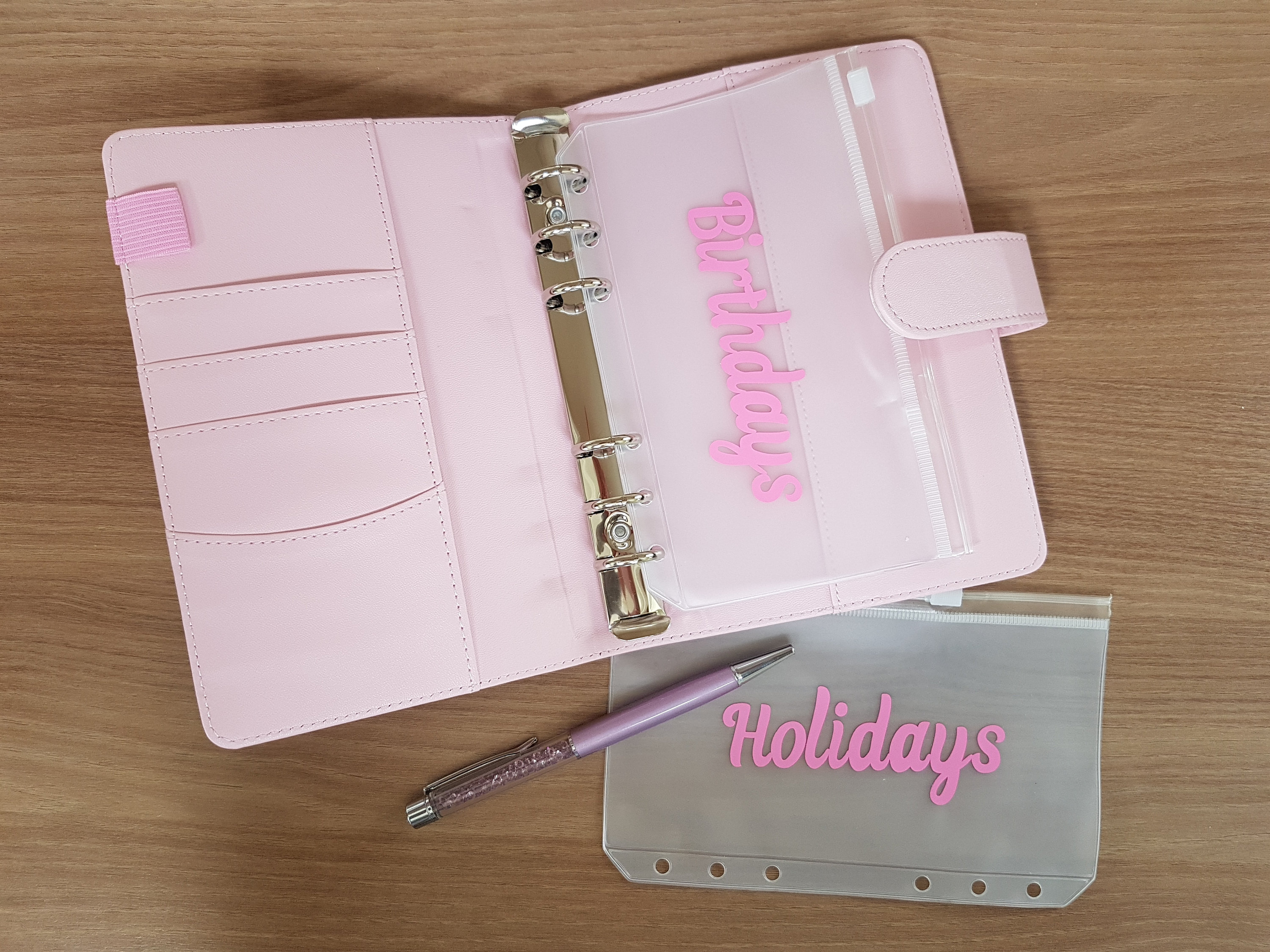 Pink CASH ENVELOPES & BINDER Cash Wallets. A6 Ring Binder | Etsy