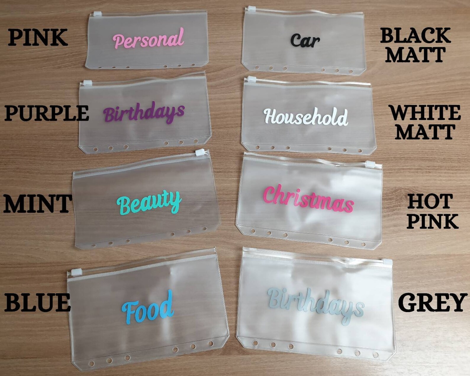 Pink MINI CASH ENVELOPES Binder Cash Wallets Budget Binder - Etsy