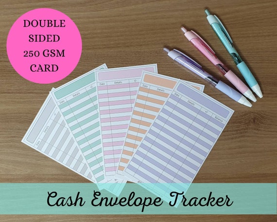 Cash Envelope Trackers Expense Tracker Savings Tracker - Etsy